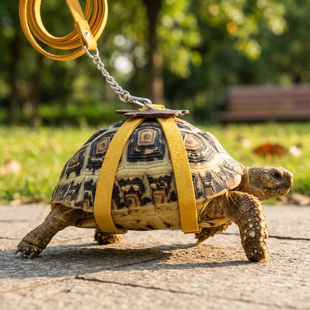 Turtle Leash Harness, Tortoise Leash Set, Reptile Leash Harness, Turtle ...