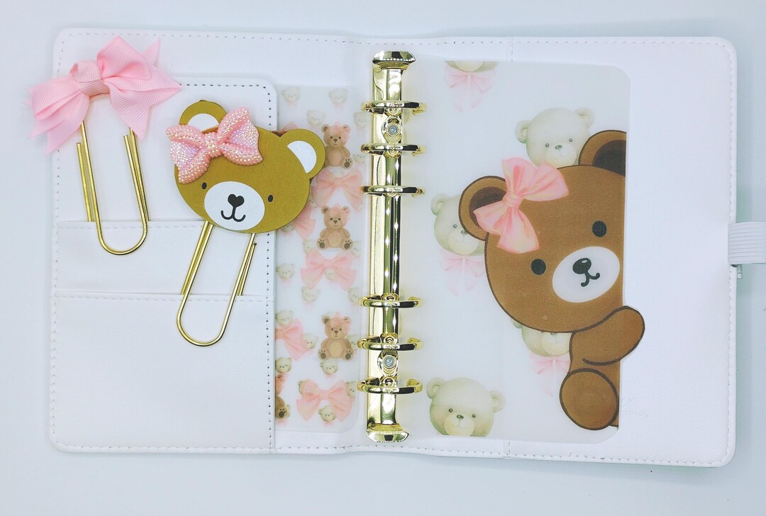 Bear Budget Binder Set | A6 A5 A7 Vellum Dashboard & Decorative Paper ...