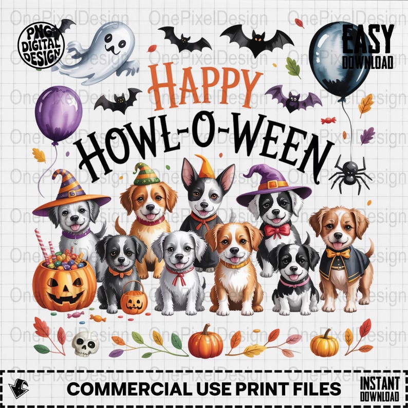 Happy Howl O Ween PNG, Halloween Dogs, Halloween Png, Dogs Png, Puppy ...