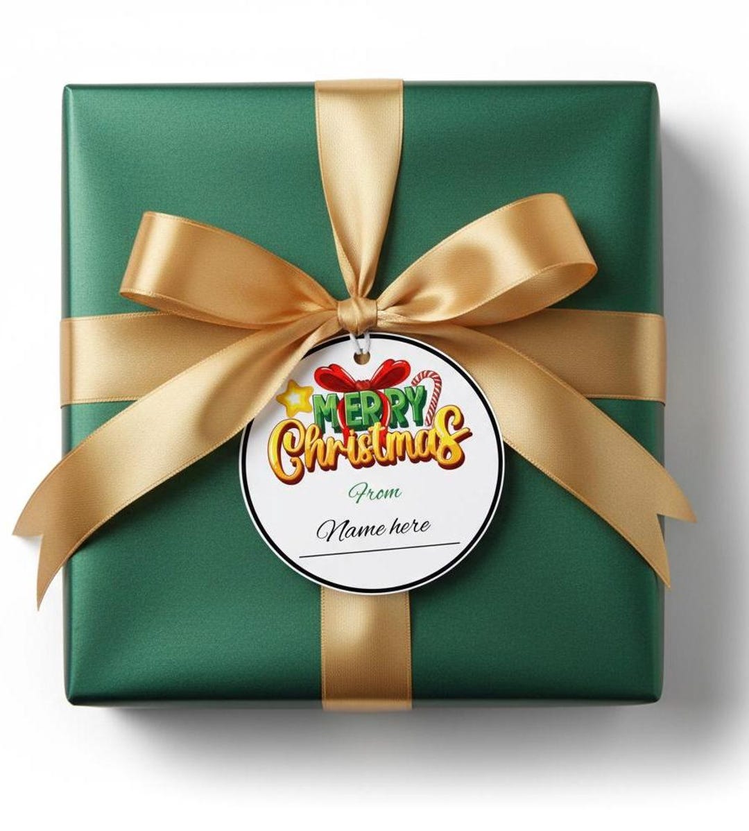 Editable Christmas Gift Tags | Printable Holiday Labels (canva Template ...