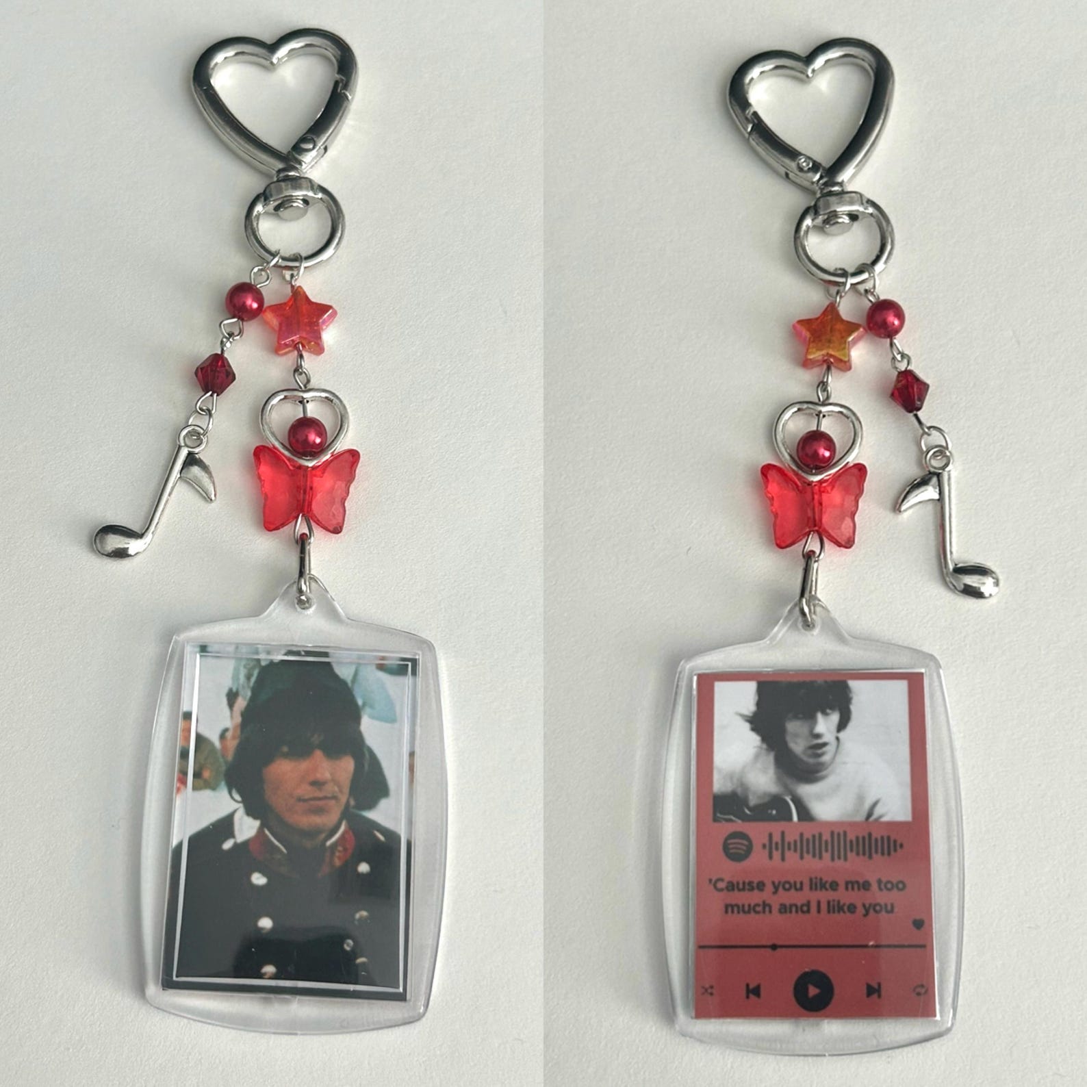 The Beatles Band Lyric Keychain - Etsy