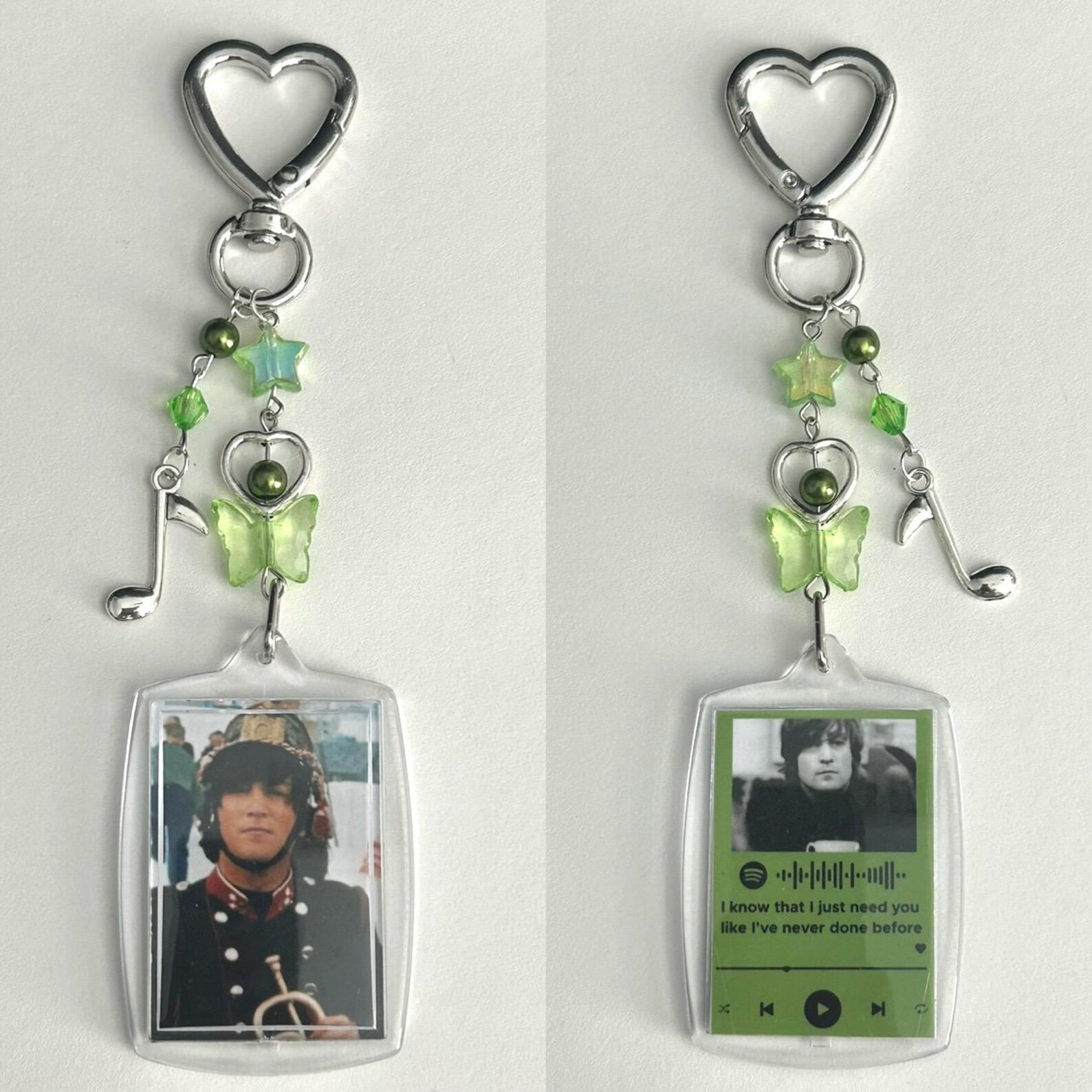 The Beatles Band Lyric Keychain - Etsy