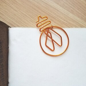 Wire Light Bulb Planner Clip Planner Marker Page Marker Paper Clip ...