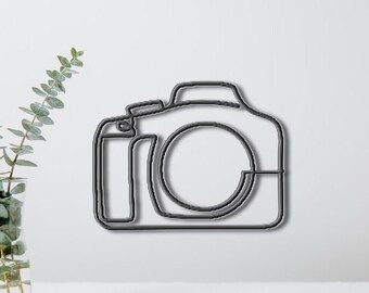 Camera Wire Wall Art - Etsy