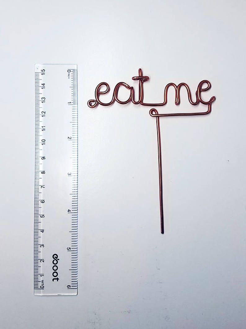 Eat Me Wire Cheese Marker Rustic Cheese Marker Wine and - Etsy
