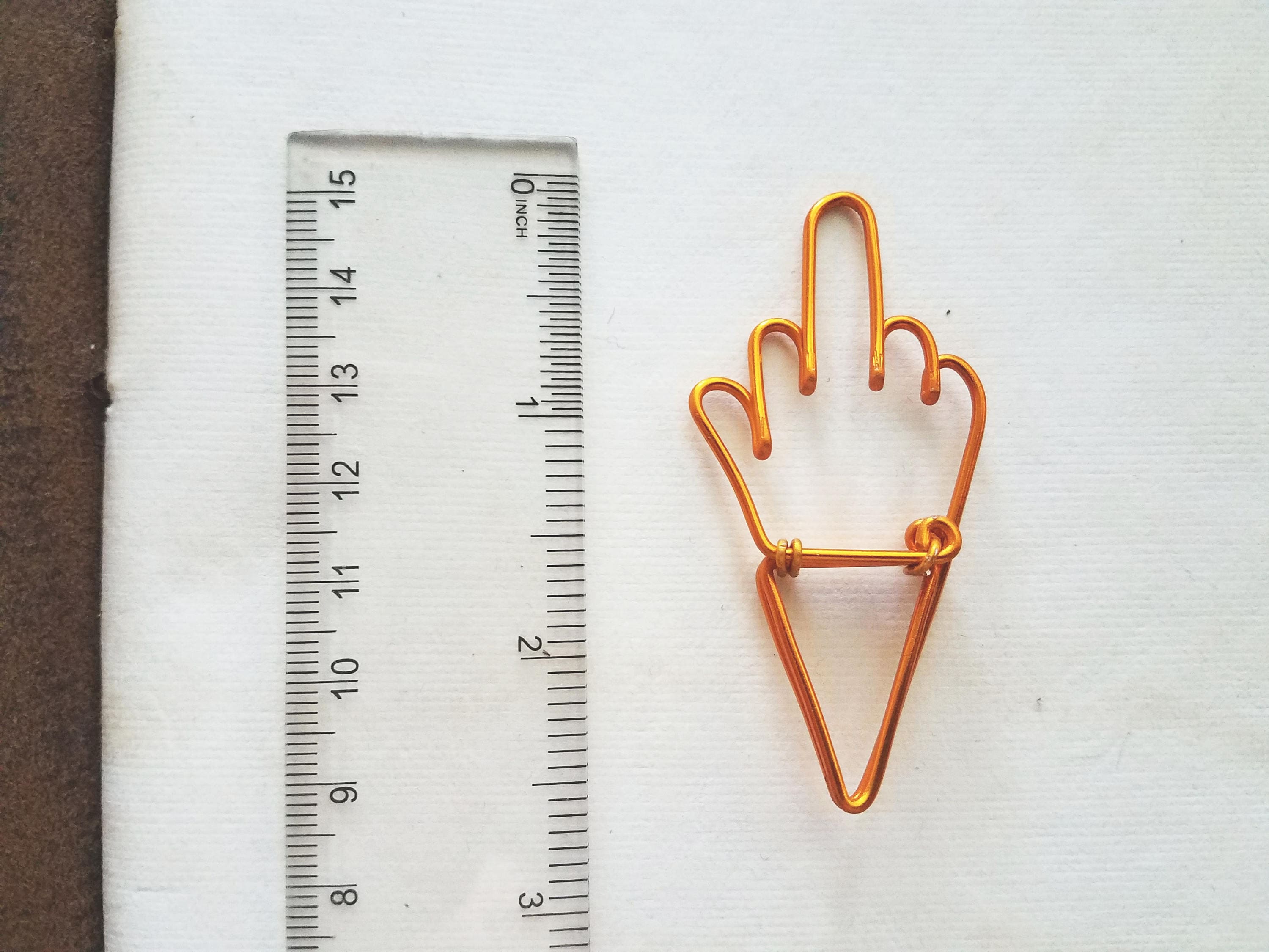 Wire Middle Finger Planner Clip Personalized Planner Marker | Etsy