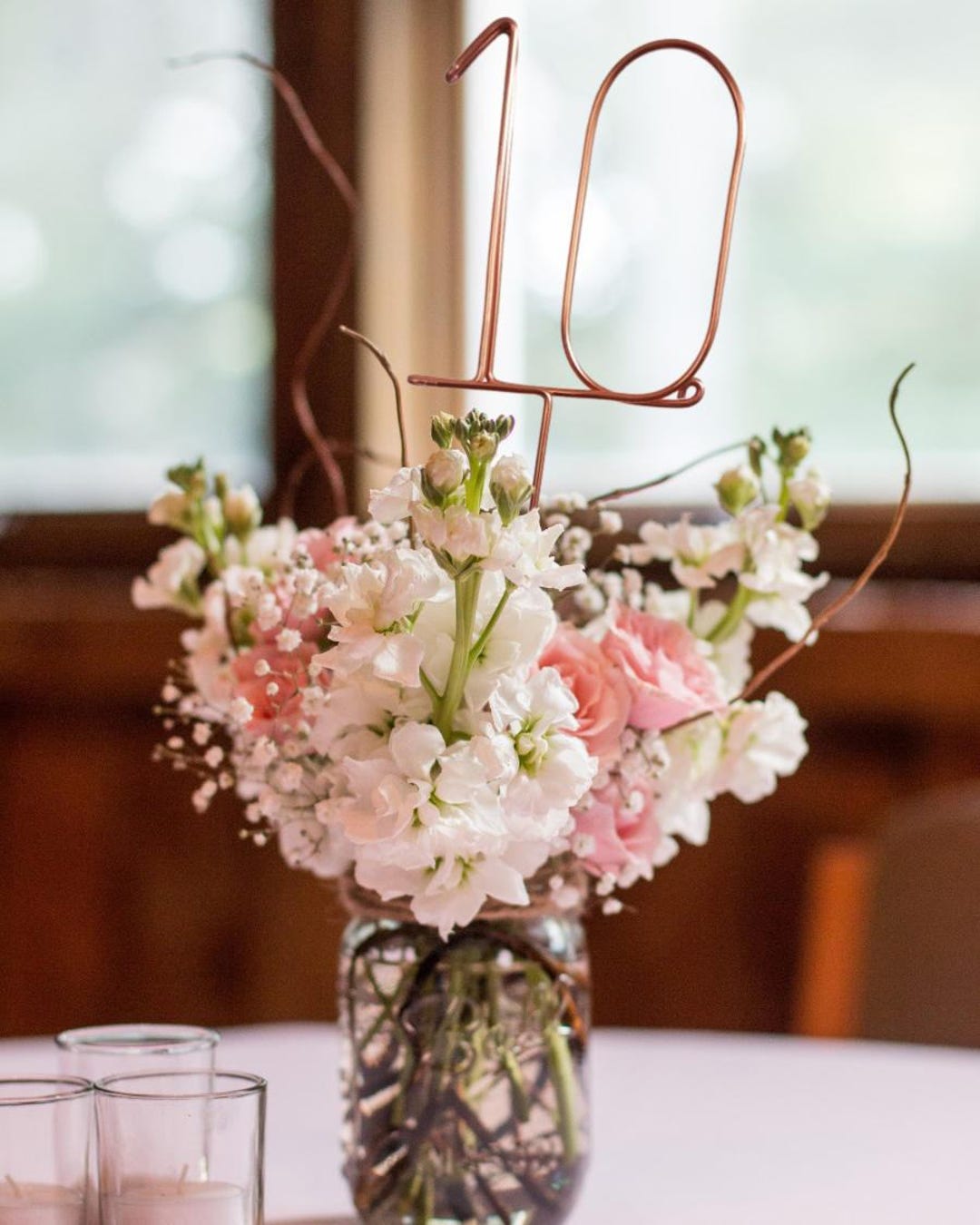 Wire Table Numbers Rustic Wedding Table Numbers Reception Table Numbers ...