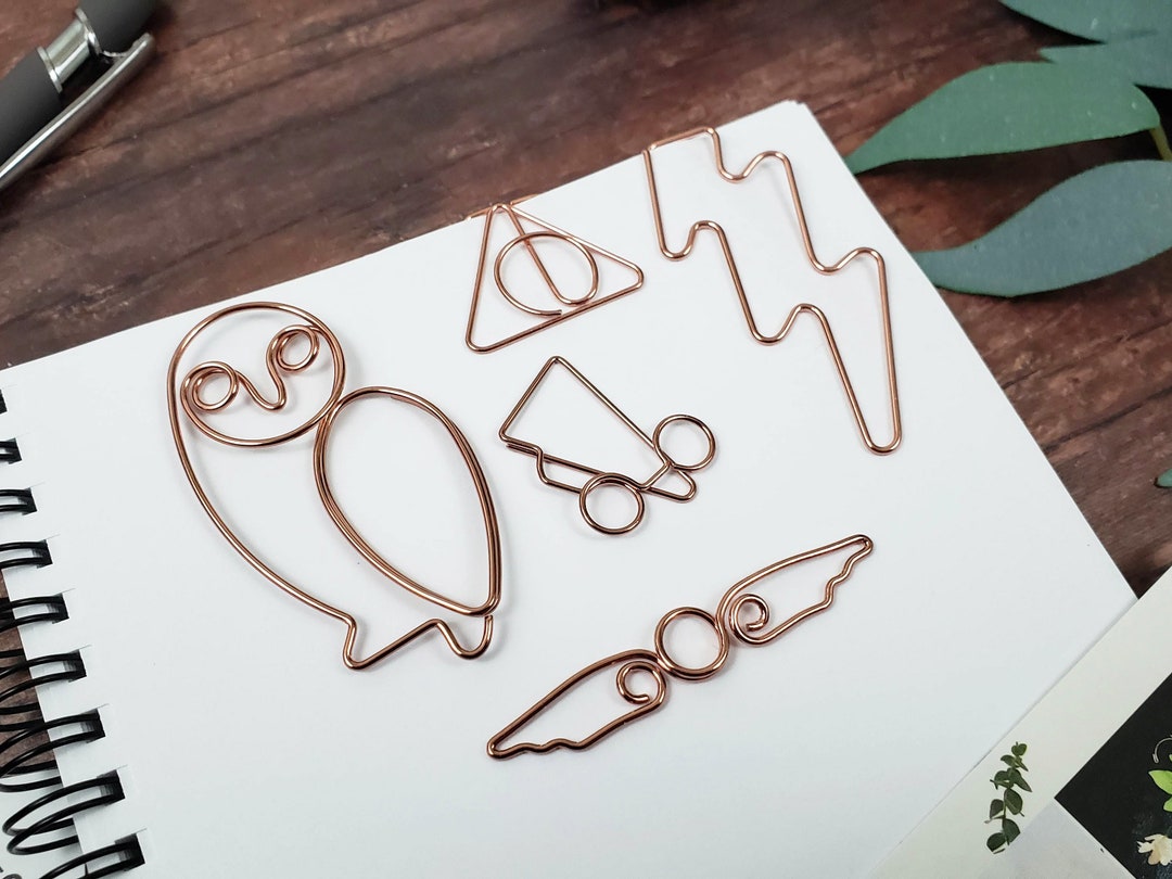 Wire Wizard Planner Paper Clip Set 5 Pcs Page Marker Accessories Binder ...