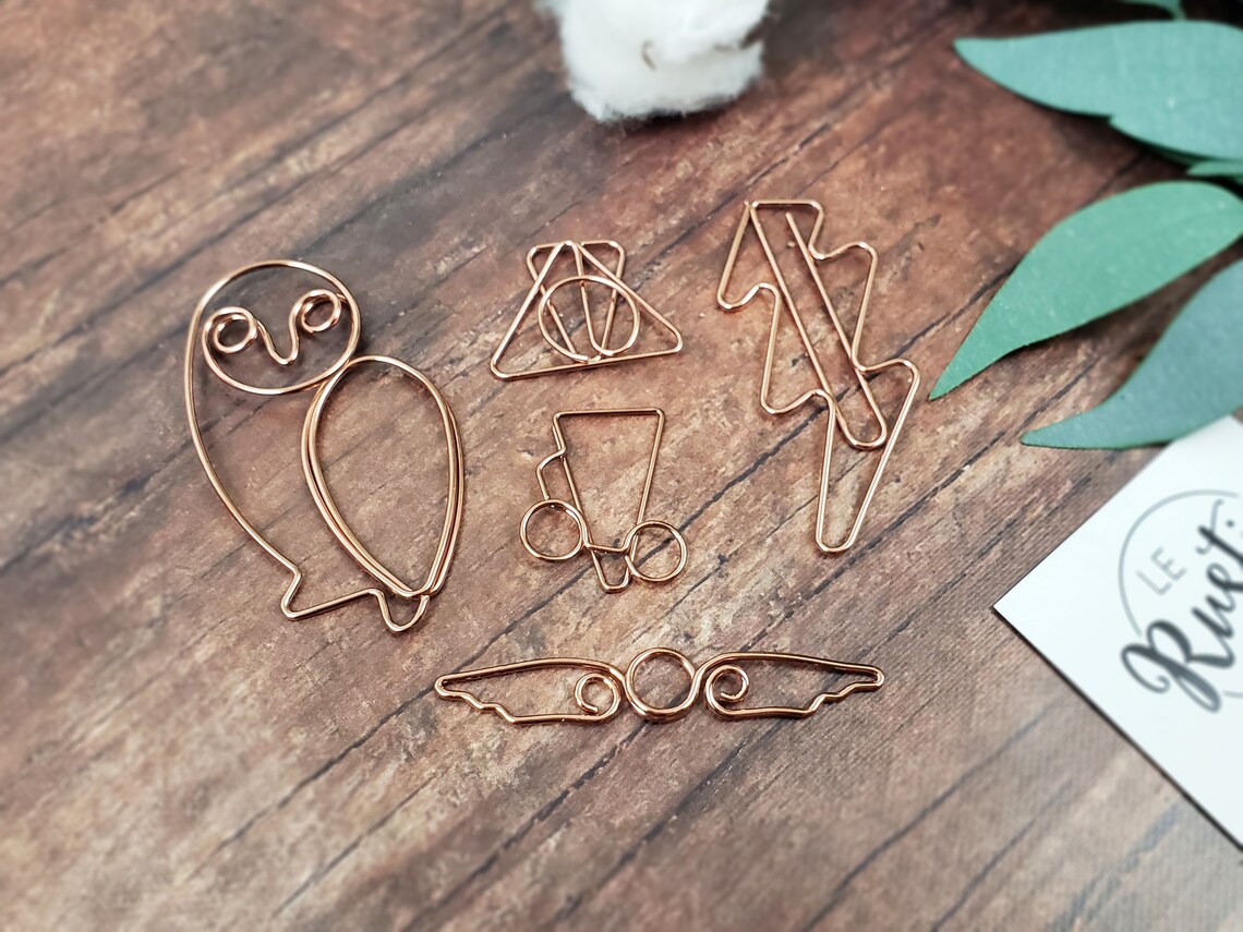 Wire Wizard Planner Paper Clip Set 5 Pcs Page Marker | Etsy