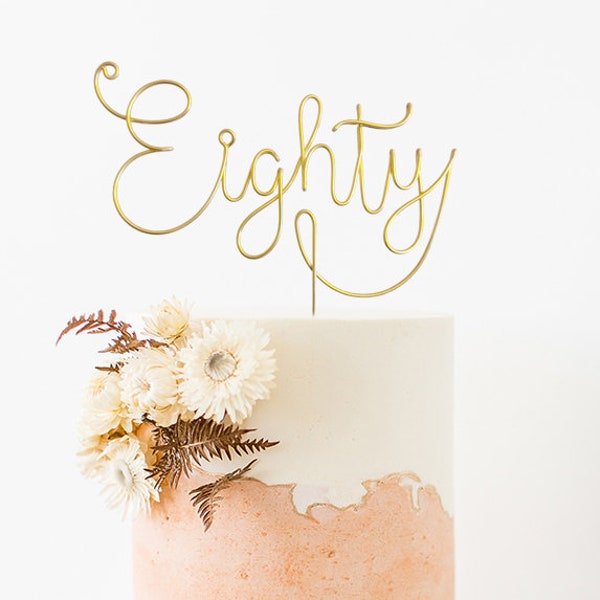Number Cake Topper - Etsy
