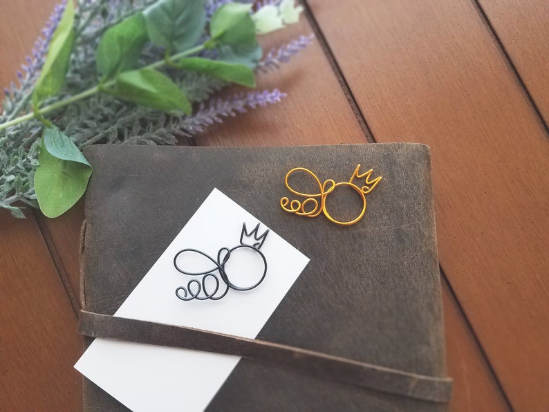 Queen Bee Wire Paper Clip Planner Marker Page Marker - Etsy