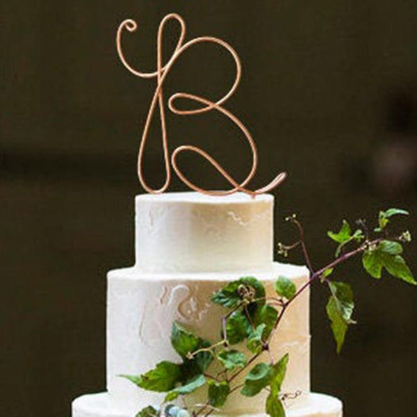 Monogram Cake Topper - Etsy