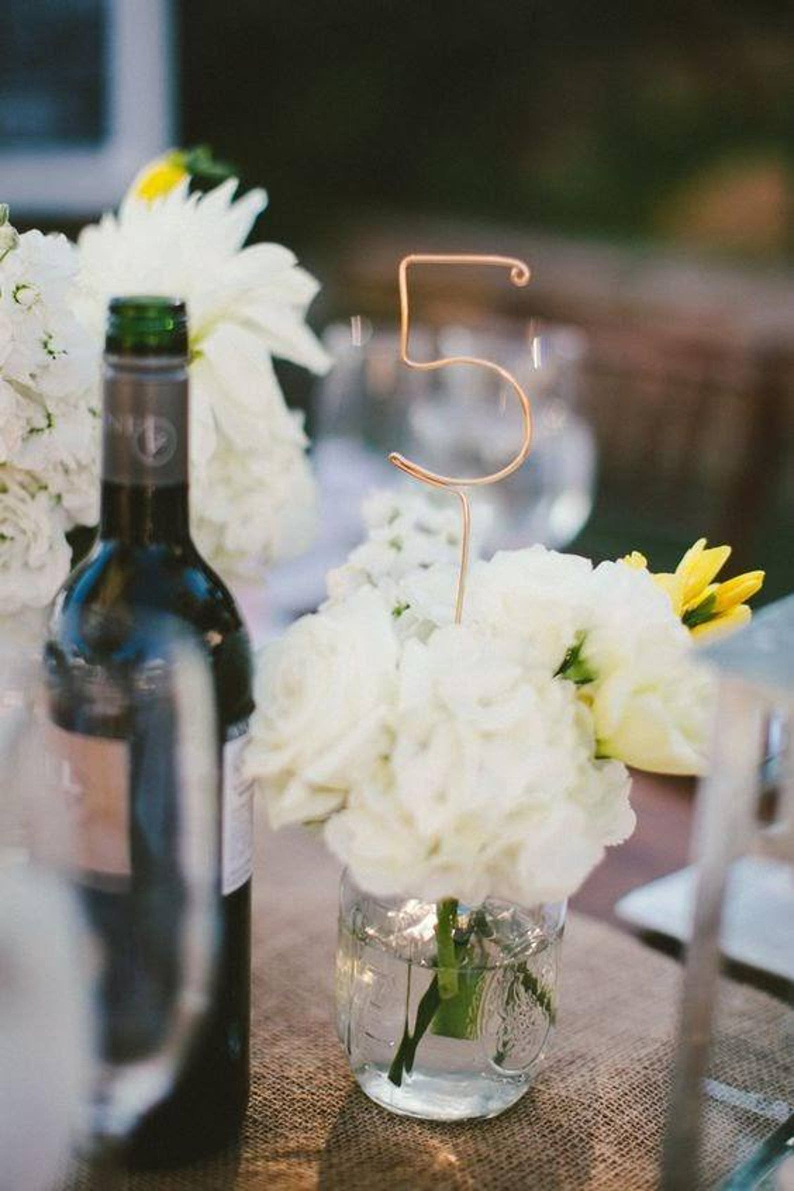Wire Table Numbers Rustic Wedding Table Numbers Reception | Etsy