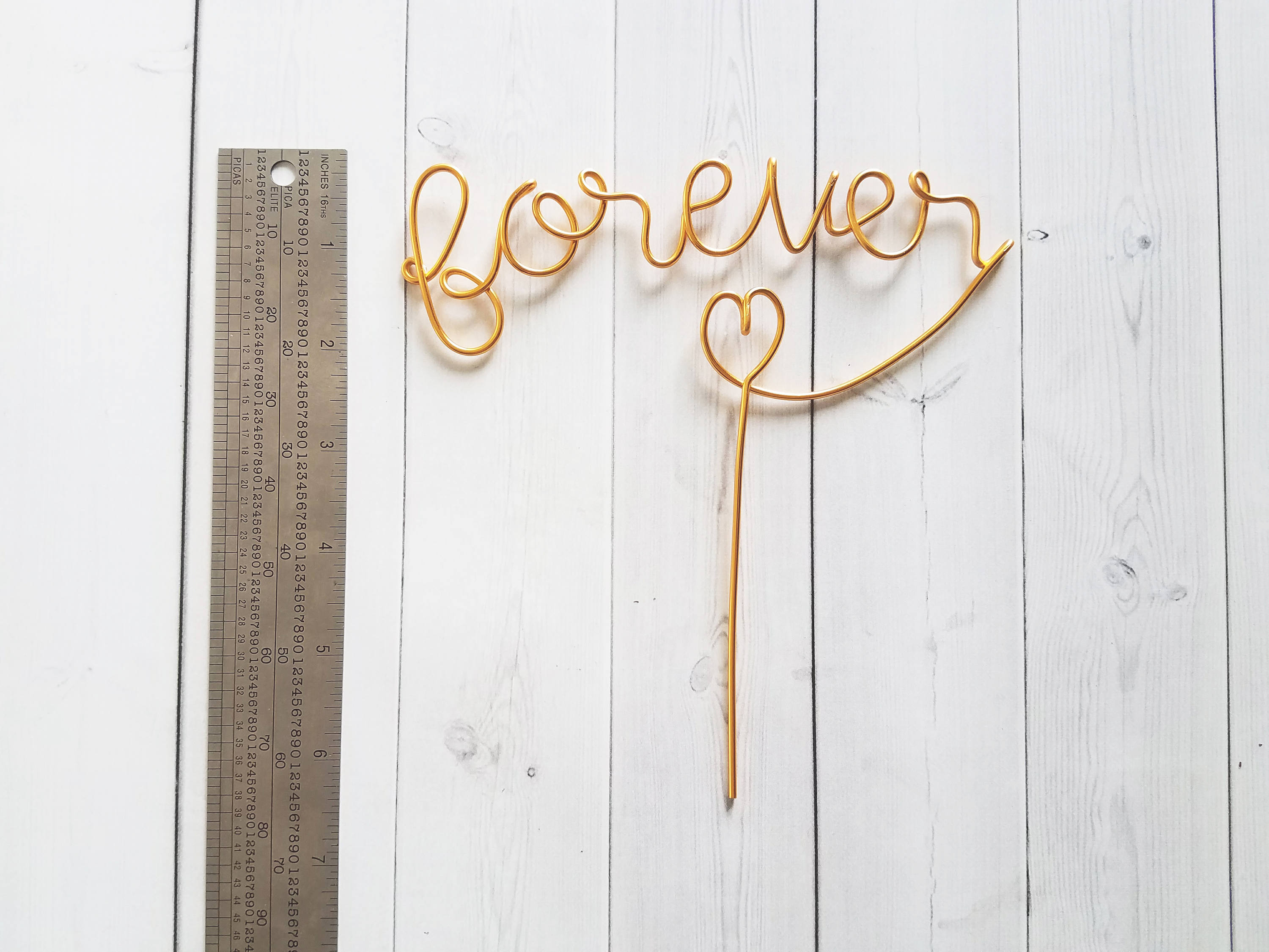 Forever Wire Cake Topper Rustic Cake Topper Wire Cake - Etsy