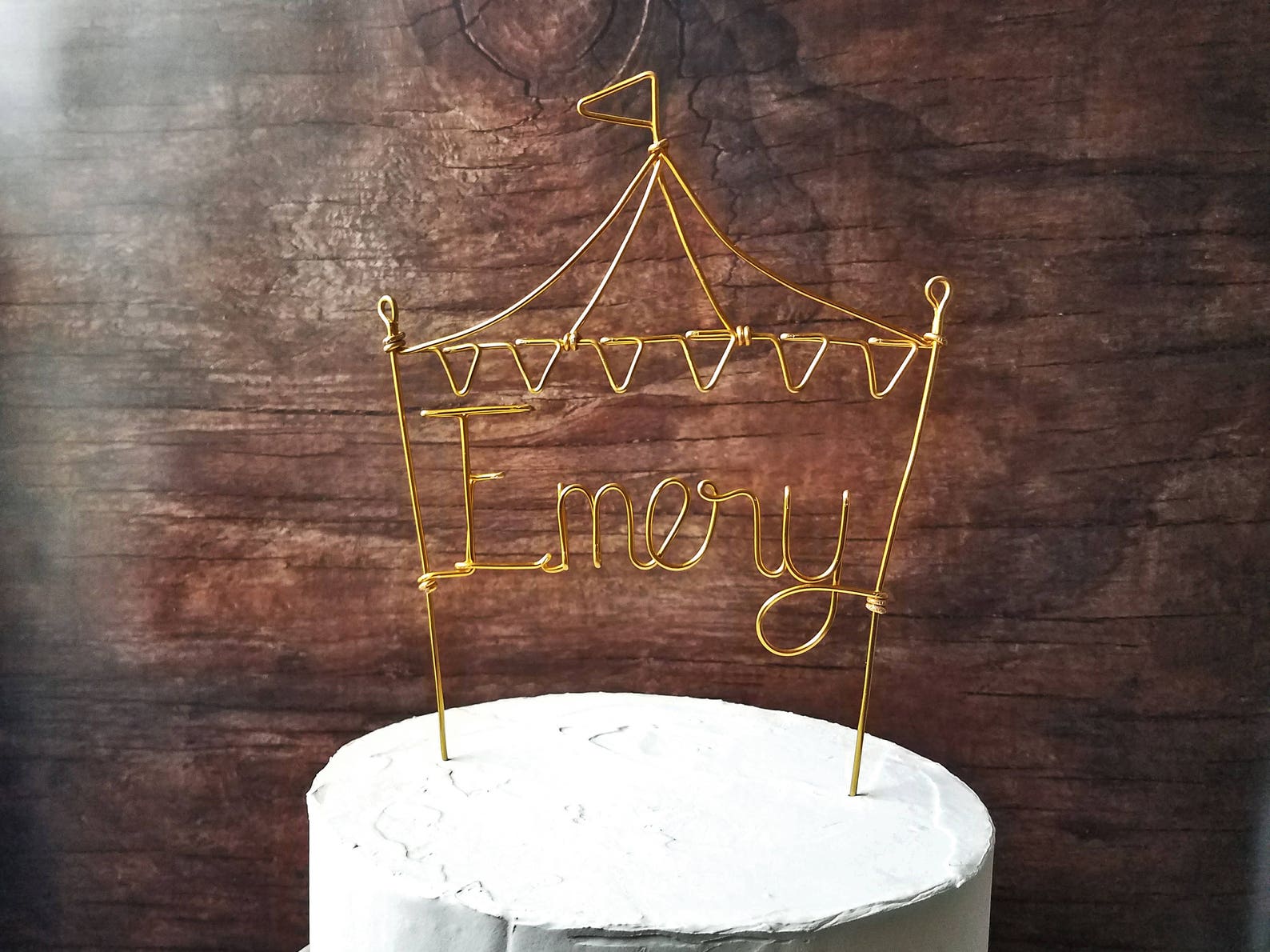 Circus Tent Cake Topper Birthday Cake Topper Wire Cake - Etsy