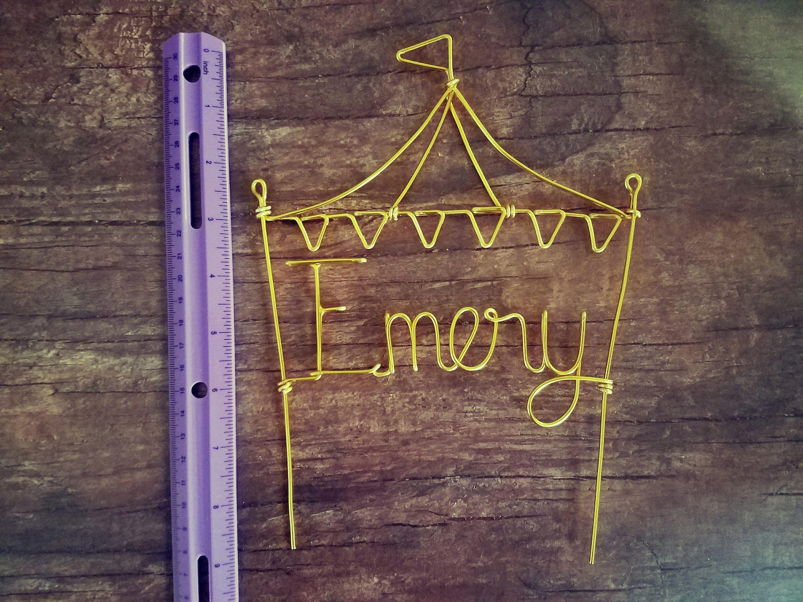 Circus Tent Cake Topper - Birthday Cake Topper - Wire Cake Topper ...