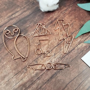 Wire Wizard Planner Paper Clip Set 5 Pcs Page Marker Accessories Binder ...