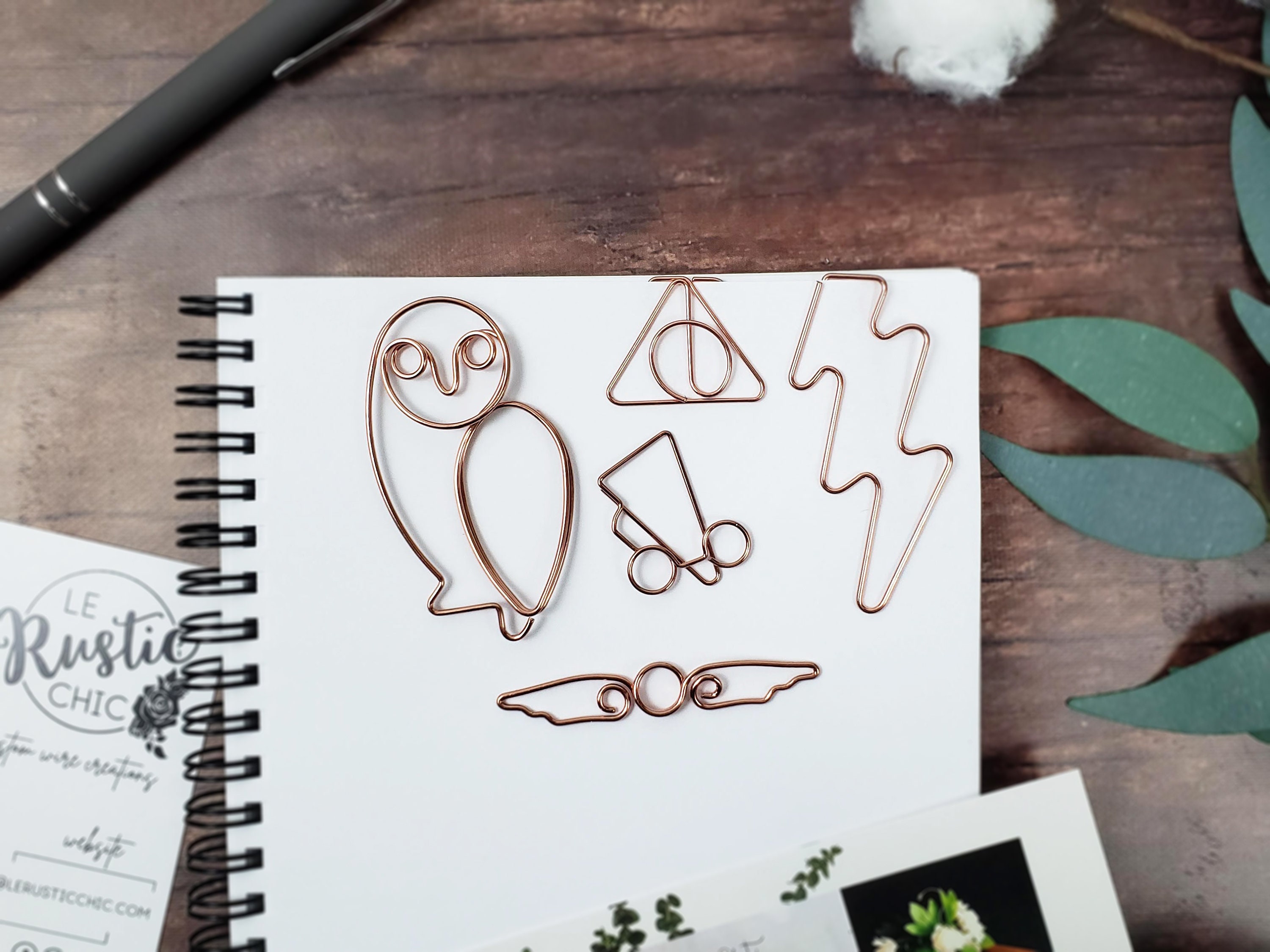 Wire Wizard Planner Paper Clip Set 5 Pcs Page Marker | Etsy