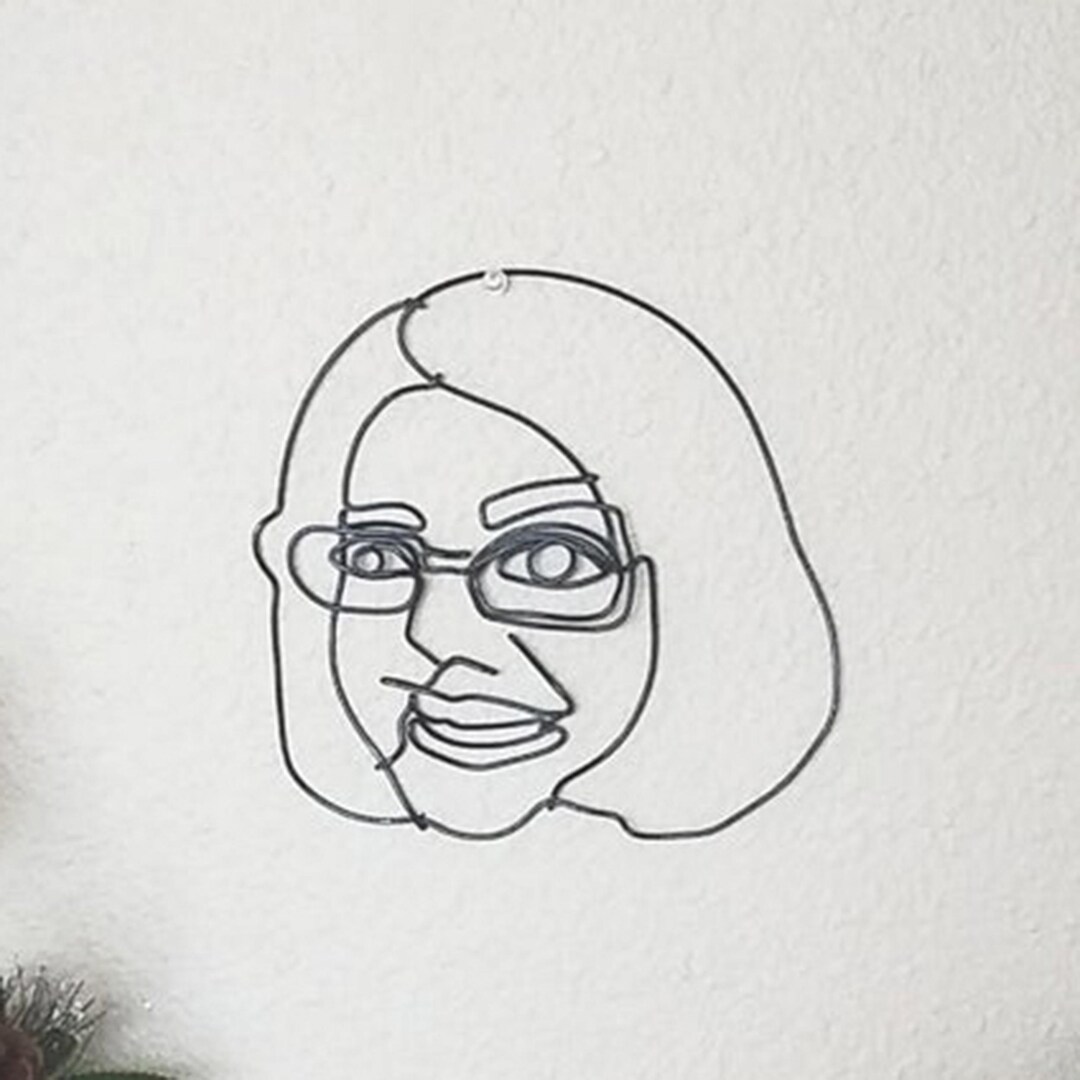 Wire Portrait - Custom Portrait - Wire Sculpture - Personalized ...
