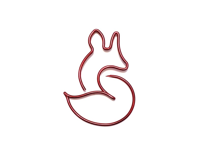 Fox Wire Paper Clip Planner Marker Page Planner Accessories - Etsy