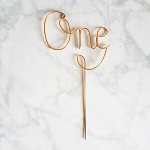 One Wire Cake Topper Number Cake Topper Wire Cake Topper Birthday Cake ...