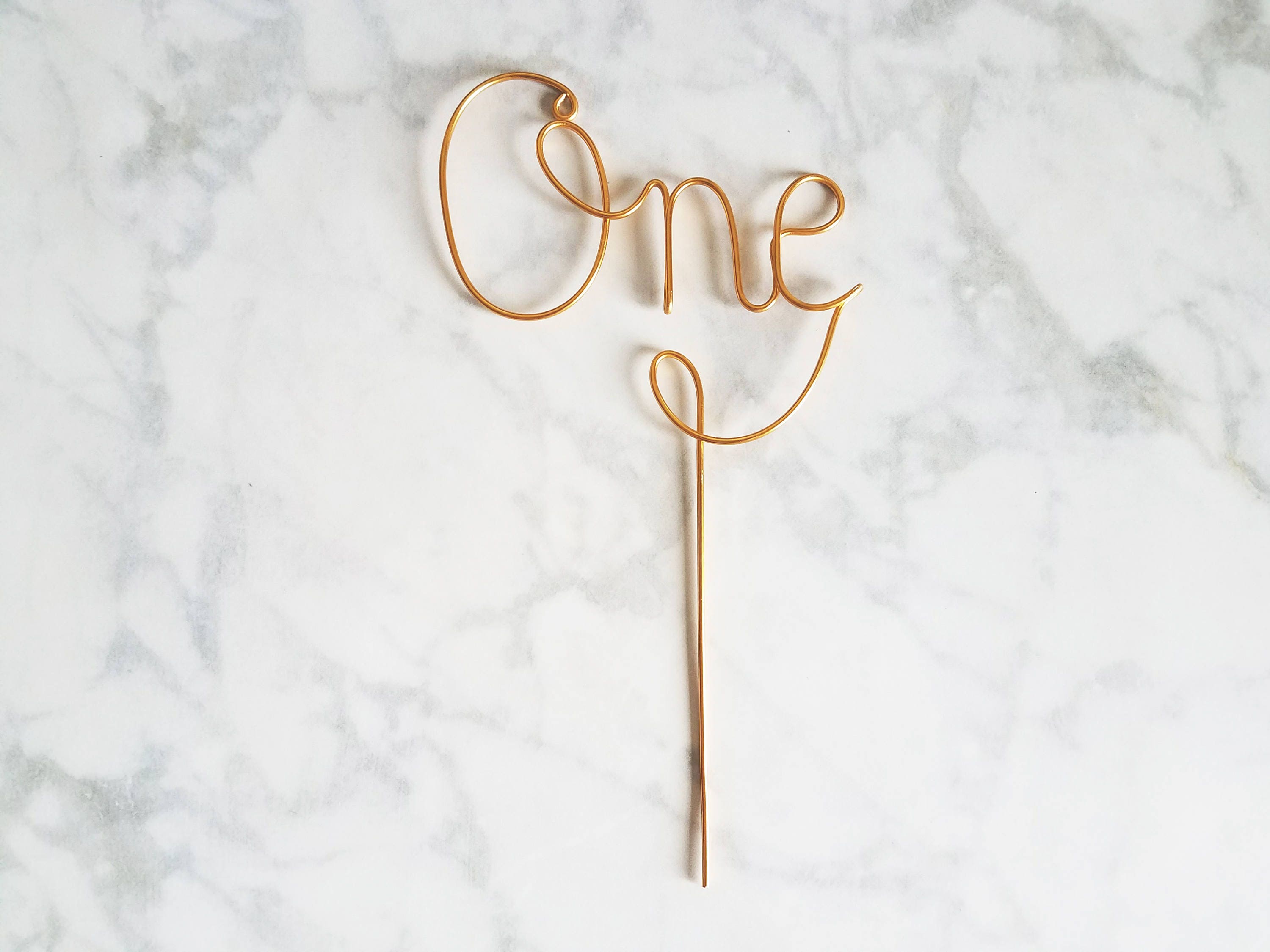 One Wire Cake Topper Number Cake Topper Wire Cake Topper - Etsy