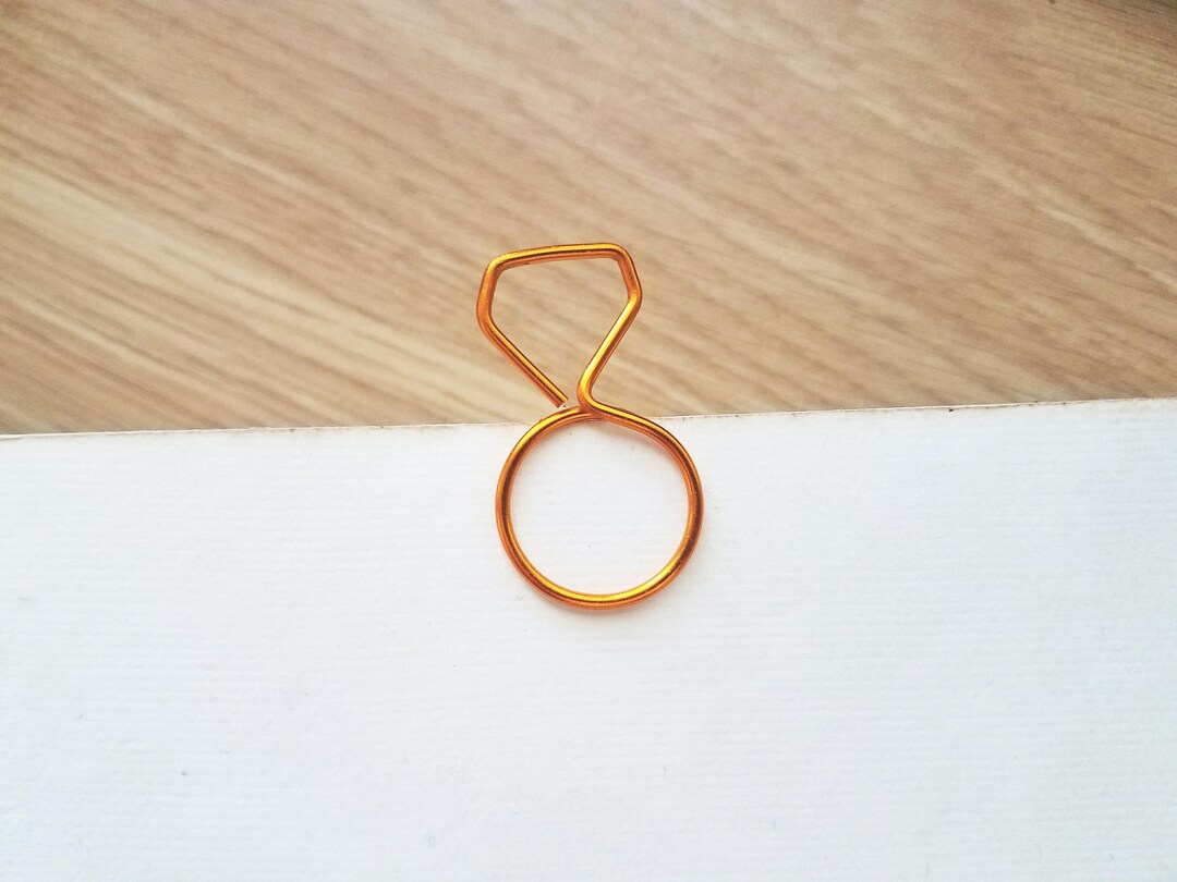 Wire Ring Planner Clip Personalized Planner Marker Page - Etsy