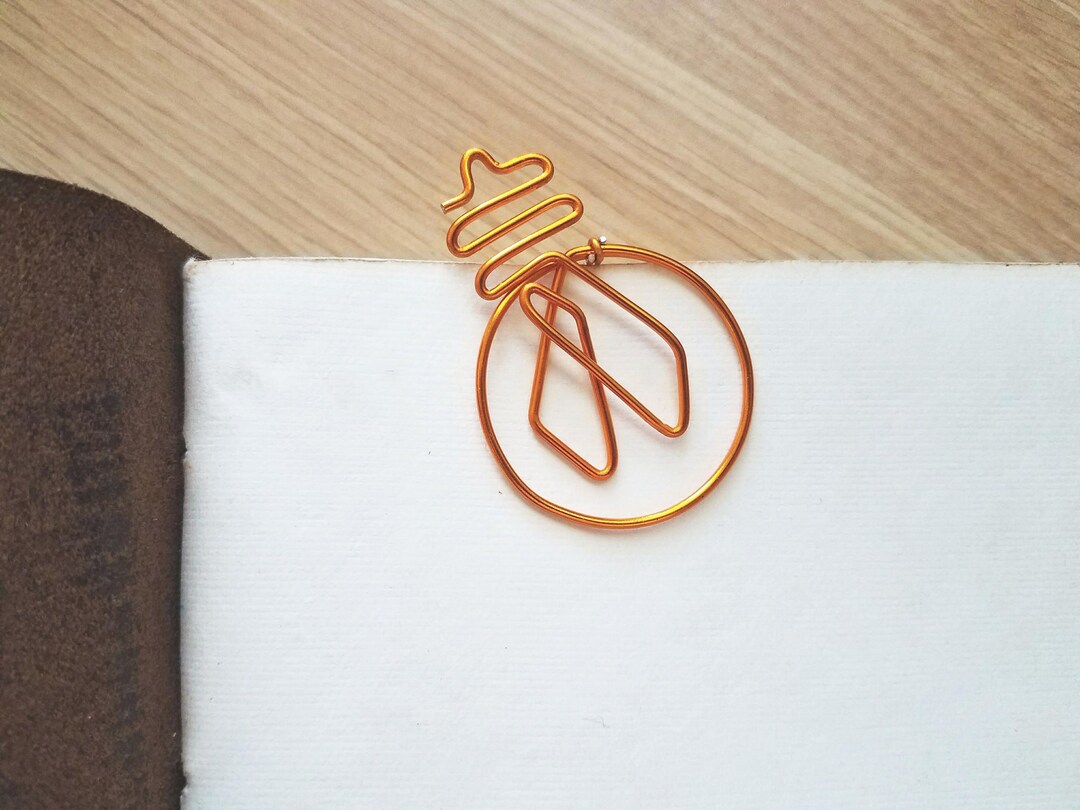 Wire Light Bulb Planner Clip - Planner Marker - Page Marker - Paper ...