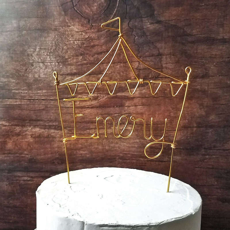 Rustic Flag Cake Topper - Etsy