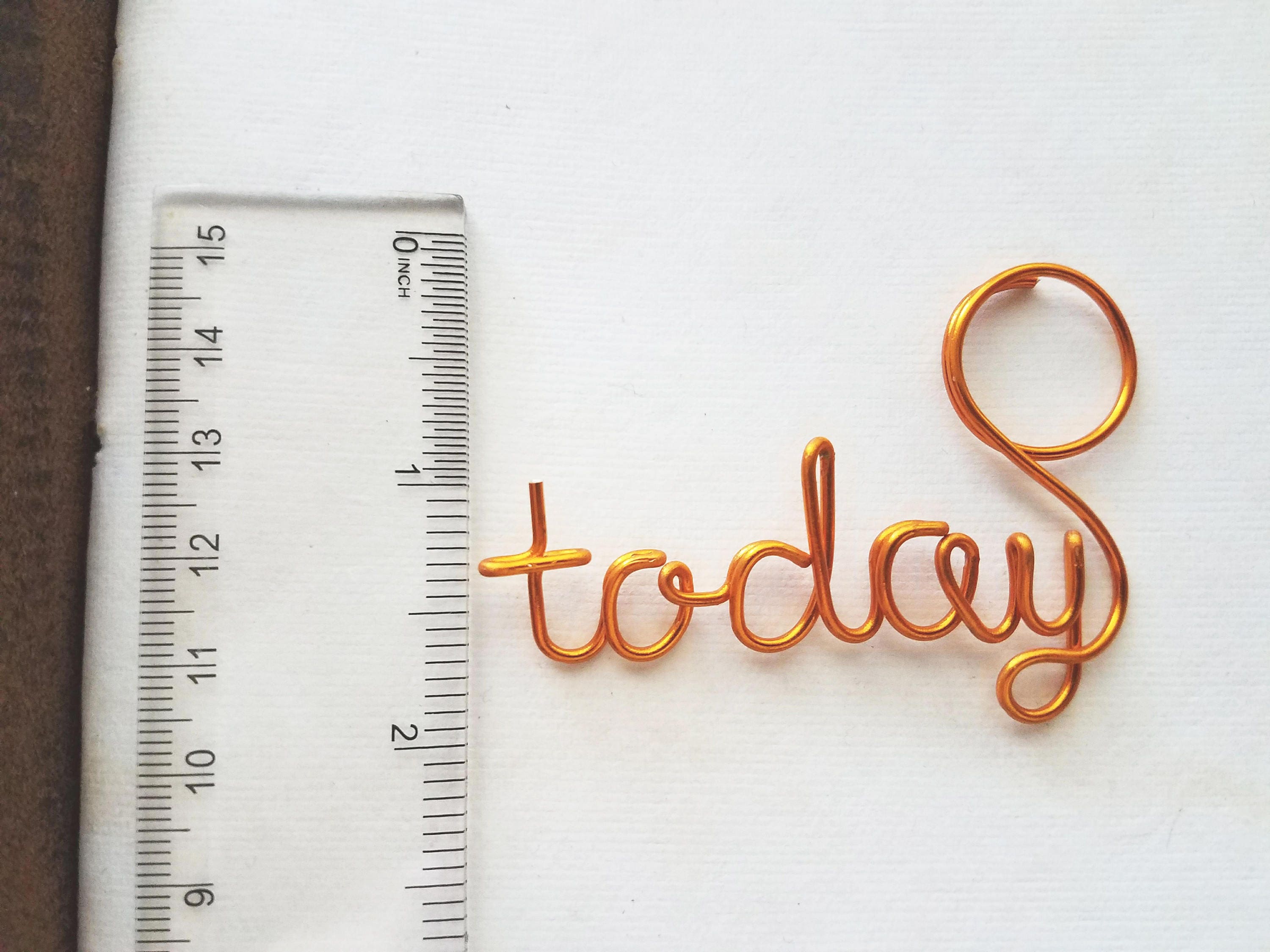 Wire Today Planner Clip Personalized Planner Marker Page | Etsy
