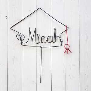 Personalized Graduation Cake Topper With Date Custom Name Wire Party ...