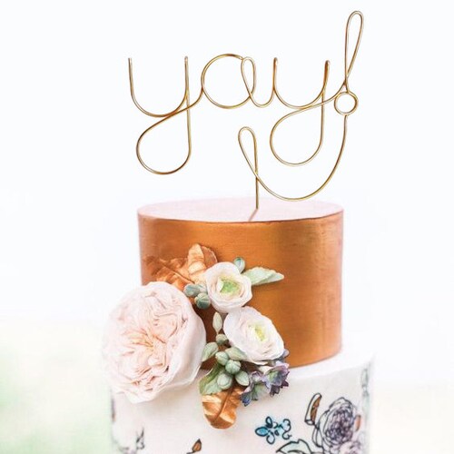 Yay Wire Cake Topper Rustic Chic Cake Topper Wire Cake - Etsy