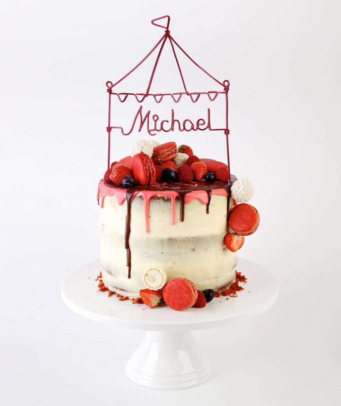 Circus Tent Cake Topper Birthday Cake Topper Wire Cake | Etsy