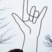 Wire Hand ASL I Love You Sculpture Wall Hanging Art Single Line ...
