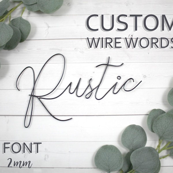 Wire Words - Etsy UK