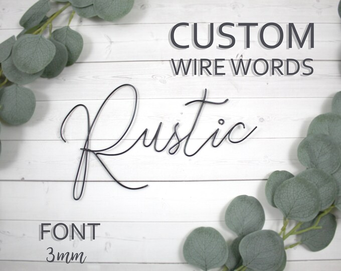 Welcome Wire Words Only for Wreath Wall Home Rustic Farmhouse Front ...