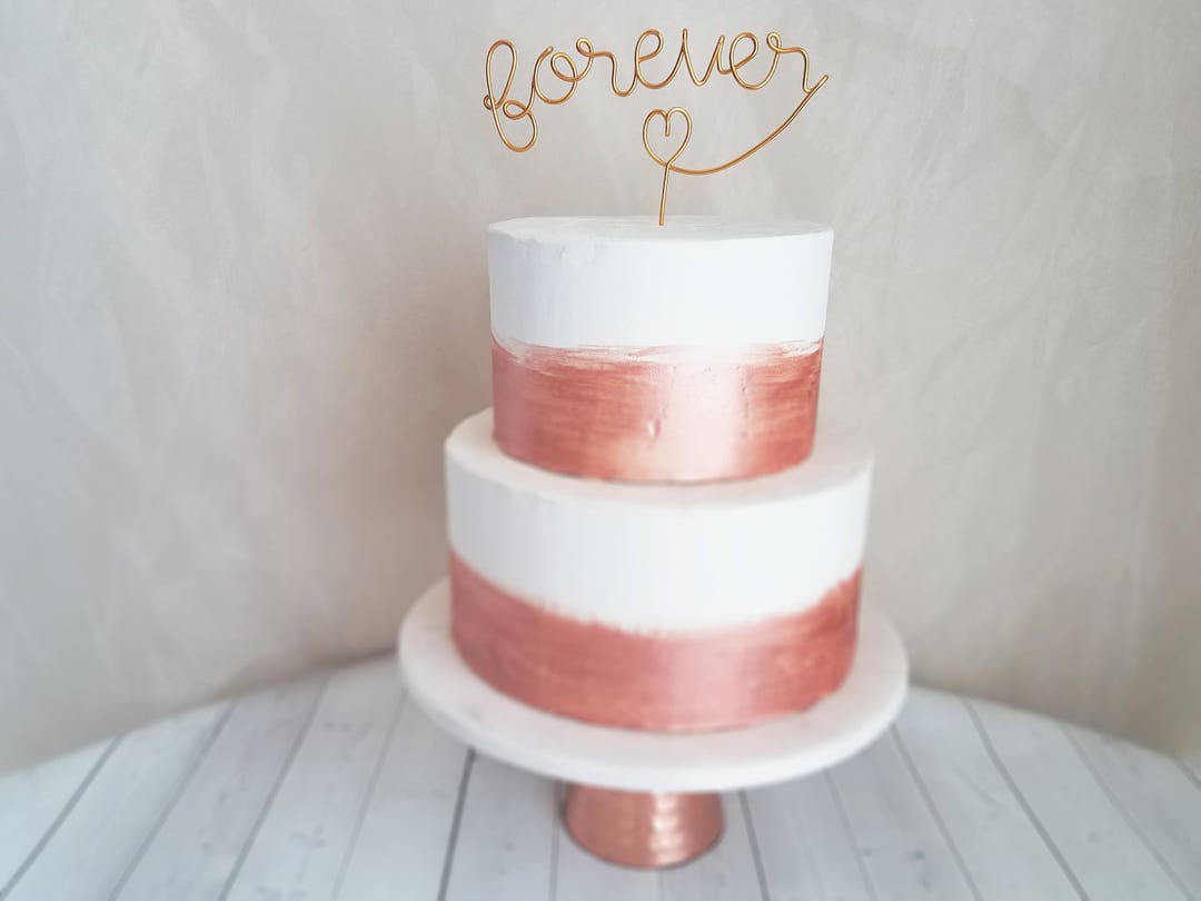 Forever Wire Cake Topper Rustic Cake Topper Wire Cake Topper Wedding ...