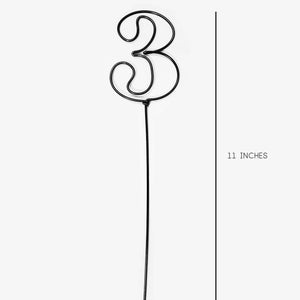 Retro Font Wire Table Numbers Rustic Elegant Wedding Centerpiece ...