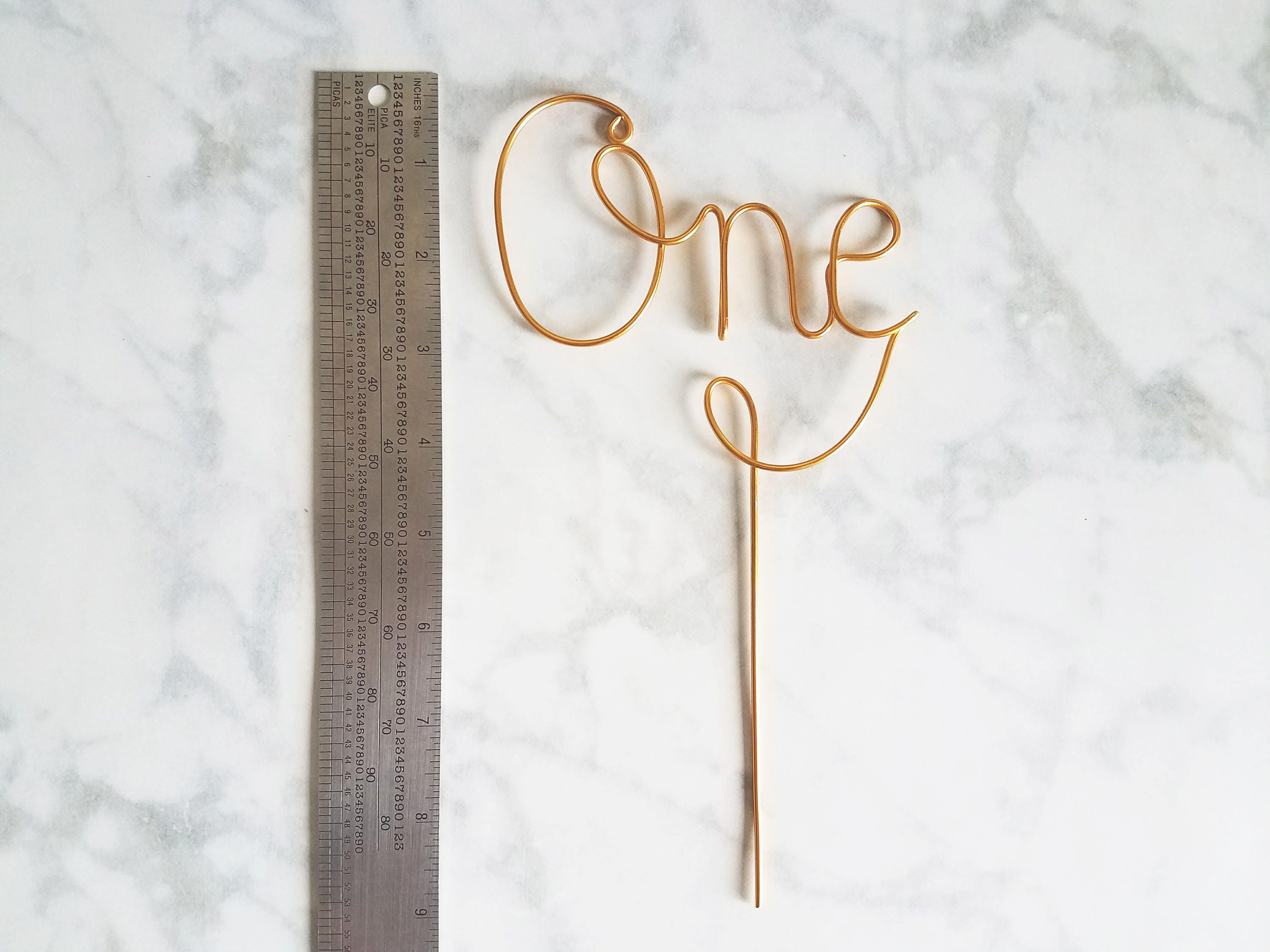 One Wire Cake Topper Number Cake Topper Wire Cake Topper - Etsy