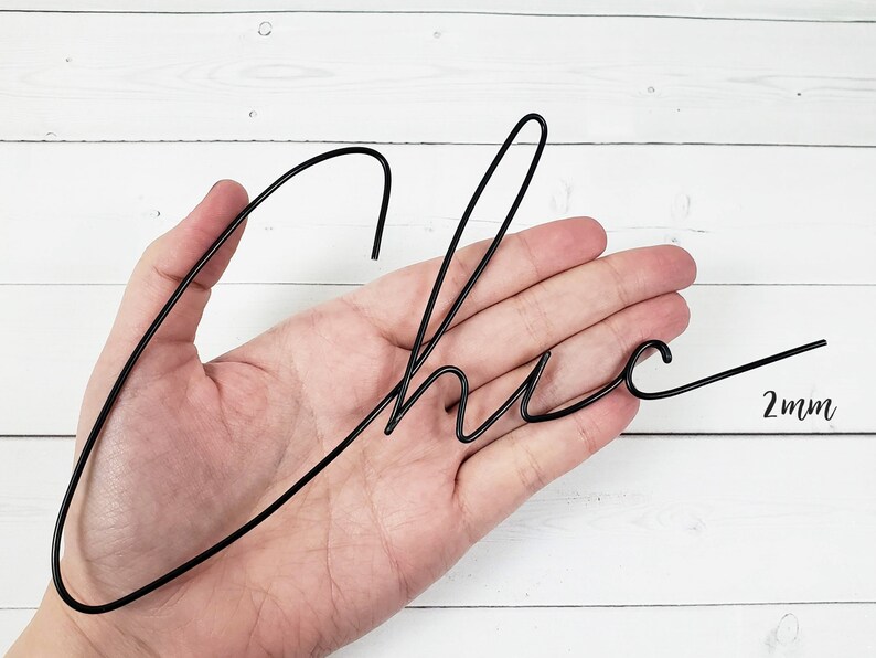 Custom Wire Words Chic Font 2mm Personalized Wall Phrase Quote - Etsy