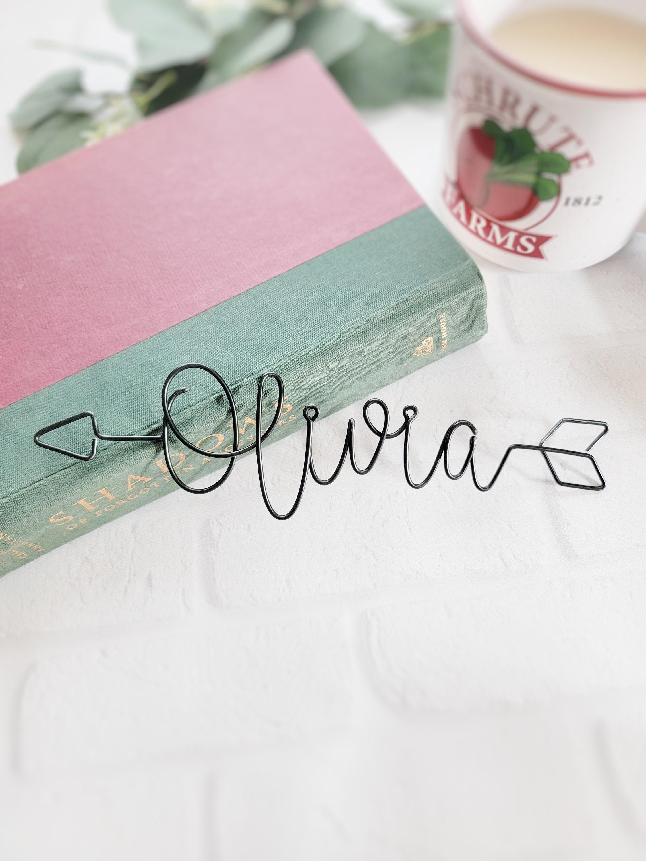 Custom Name Arrow Wire Bookmark Page Marker Custom Personalized Planner ...