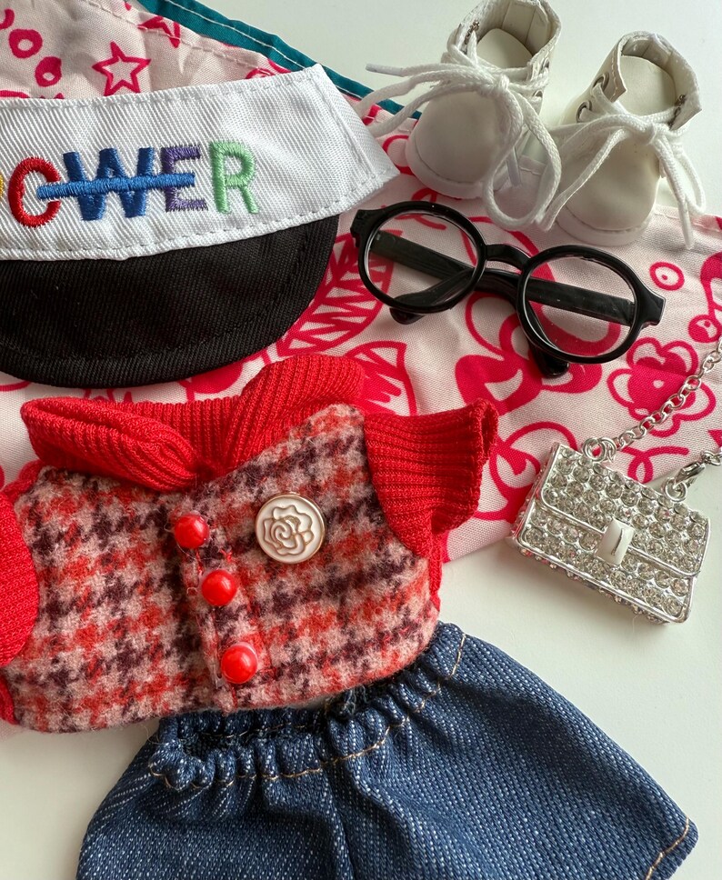 GD Inspired Doll Outfit – Kpop Streetwear Style Clothes With Plaid ...