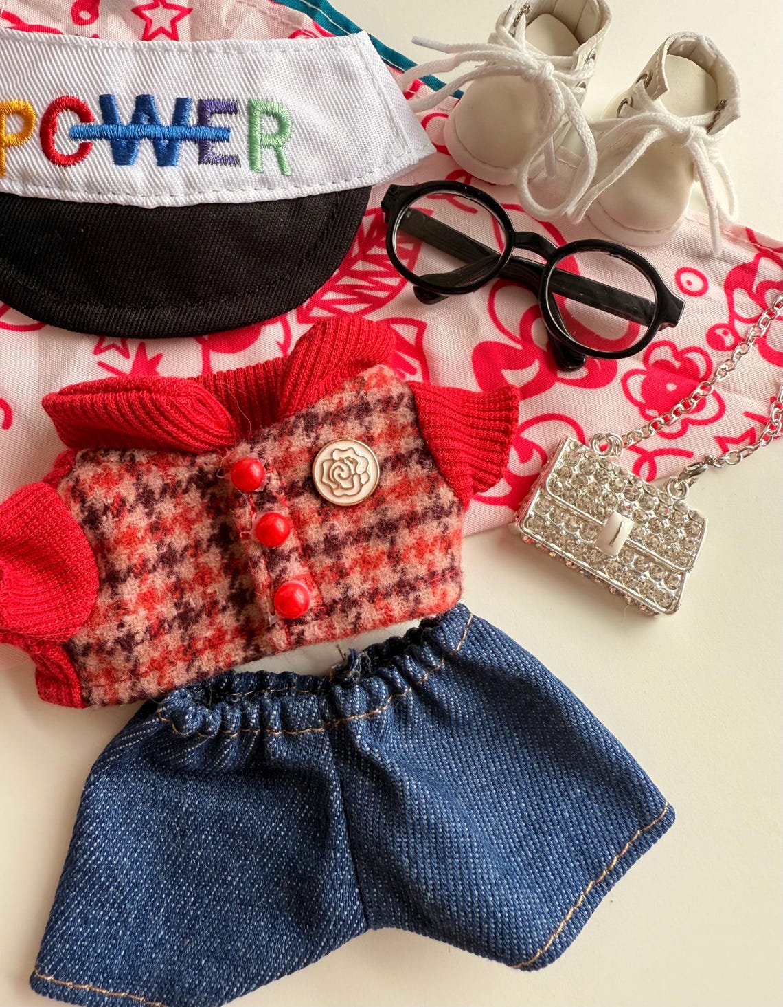 GD Inspired Doll Outfit – Kpop Streetwear Style Clothes With Plaid ...