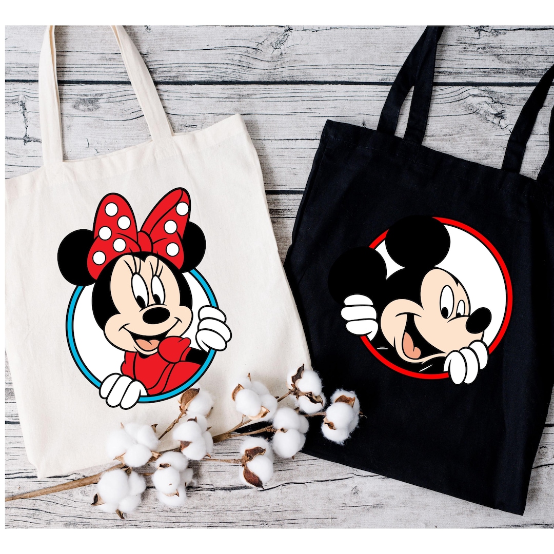 Custom Mickey Minnie Bag, Cotton Mickey Mouse Bag - Etsy