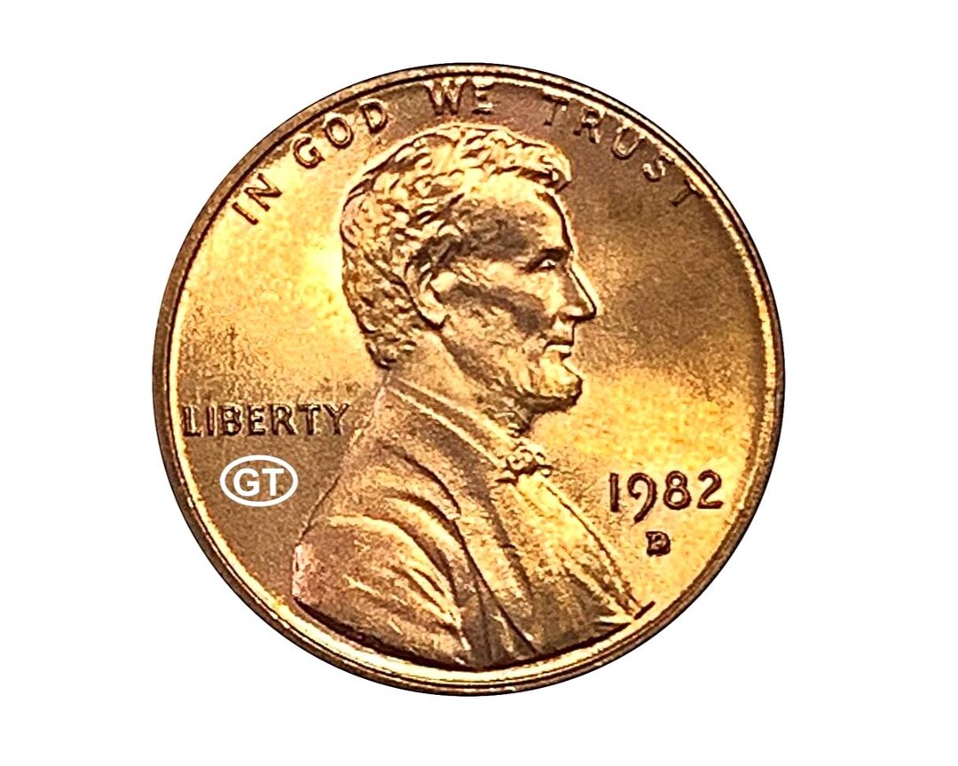 USA 1982-D Small Date Zinc - AU & Red - Lincoln Memorial Penny - Etsy