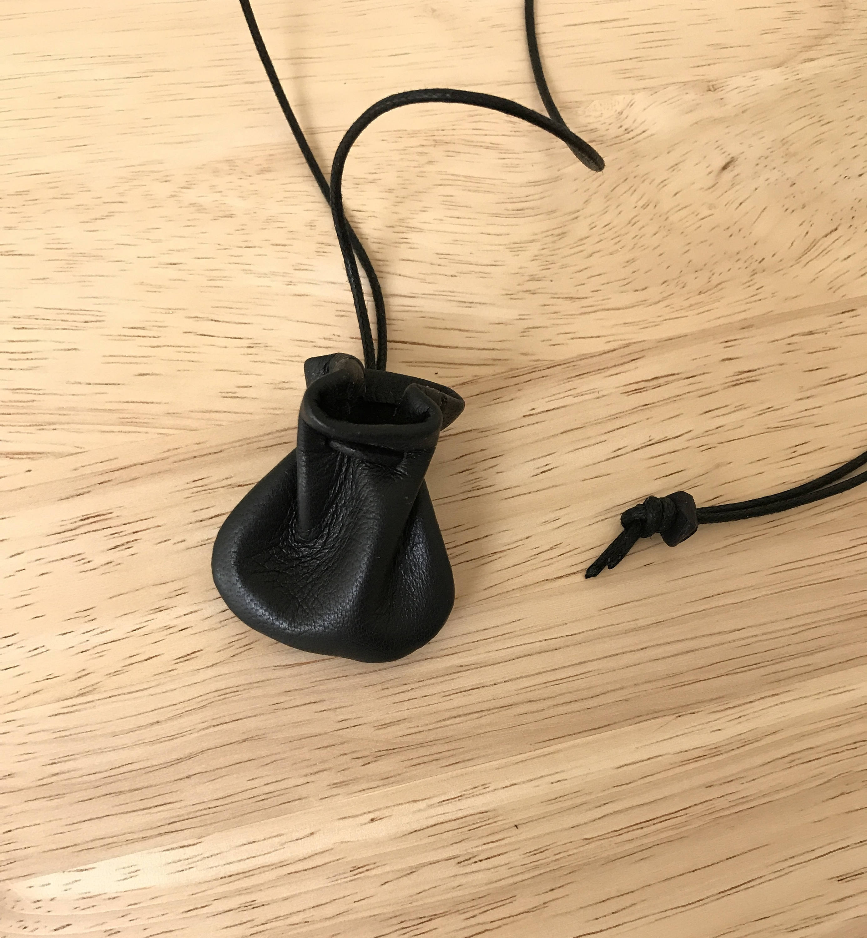 Men's Leather Neck Pouch Bag Men's Necklace Pouch - Etsy