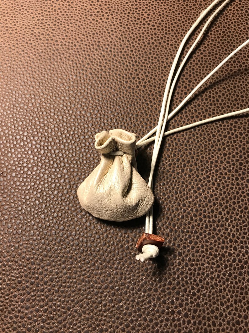 Leather Mini Neck Pouch. Pouch Bag Necklace Little Bag | Etsy