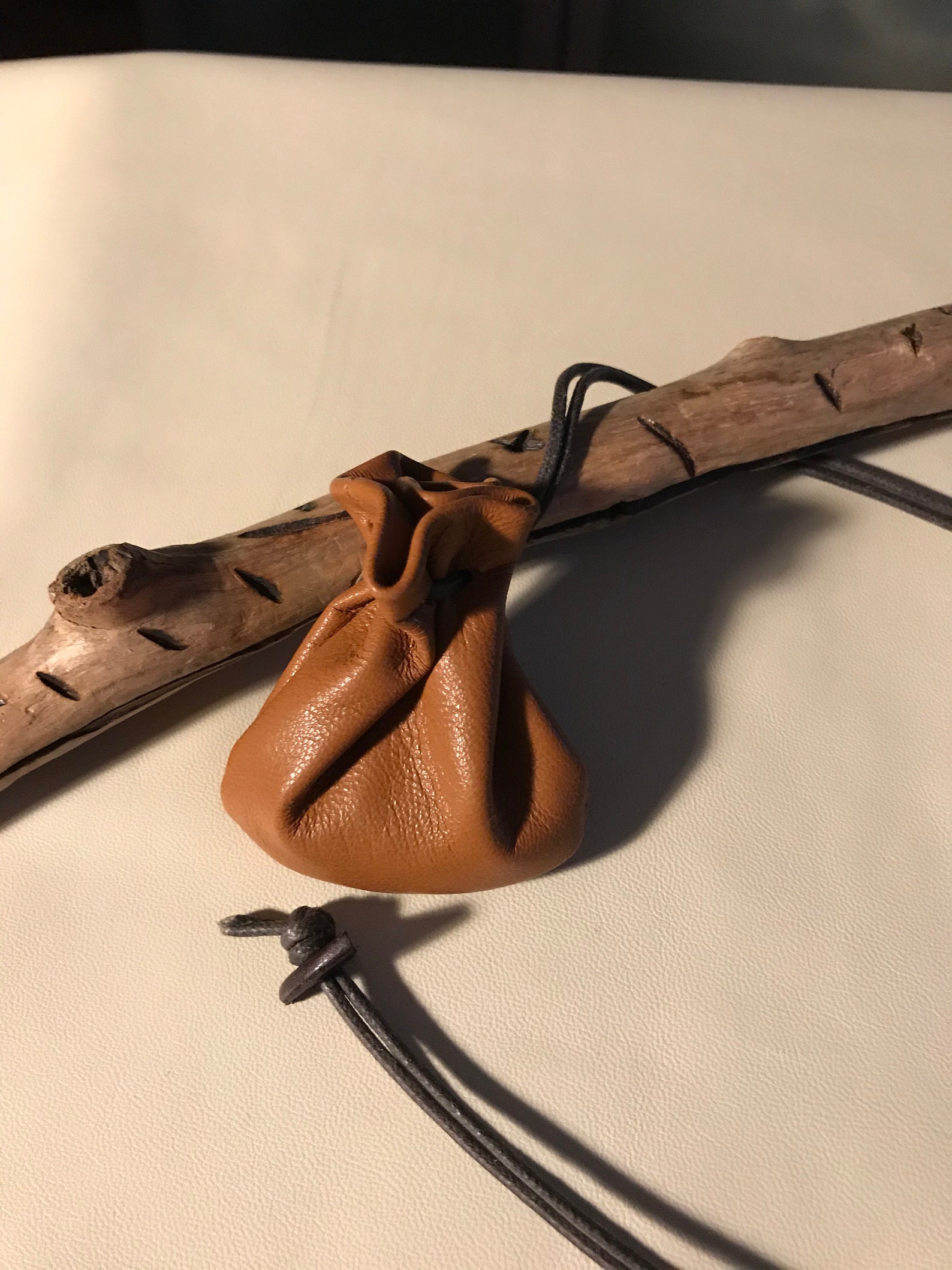 Leather Neck Pouch. Pouch Bag Necklace Little Bag Medicine | Etsy