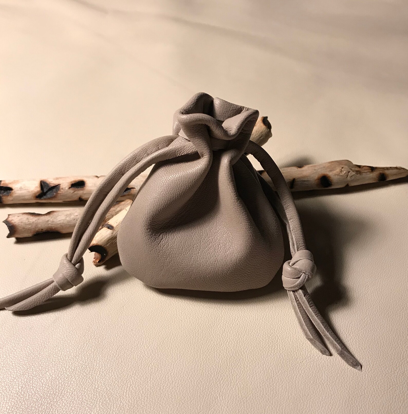 Mini Leather Drawstring Pouch Bag Leather Pouch Wedding - Etsy