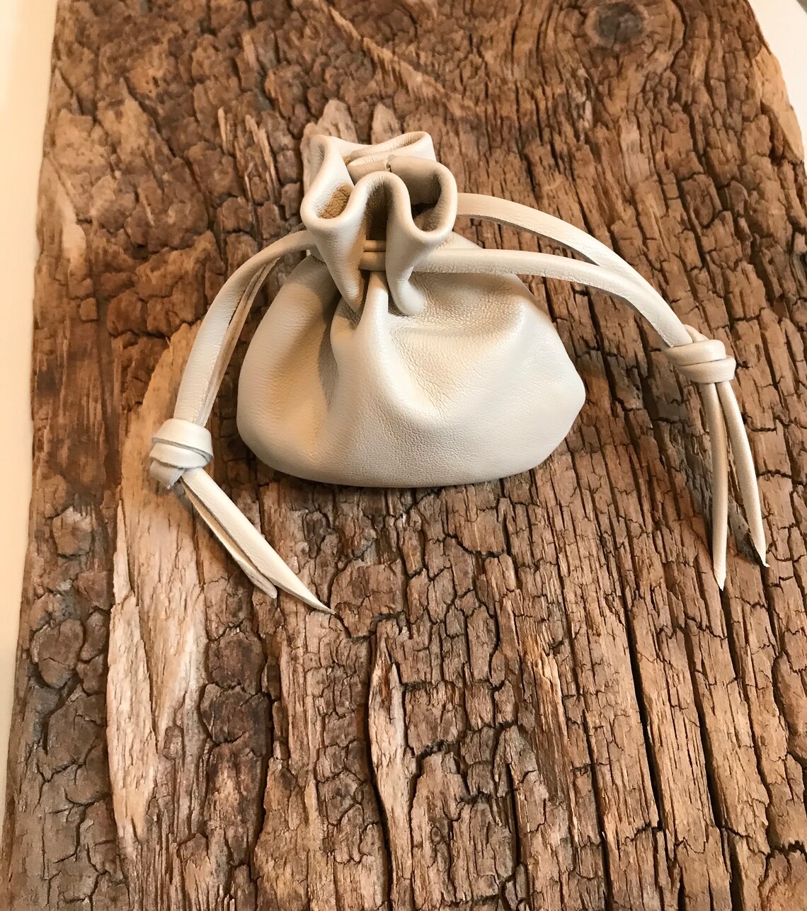 Leather Drawstring Pouch Bag Leather Pouch Pouch Wedding | Etsy